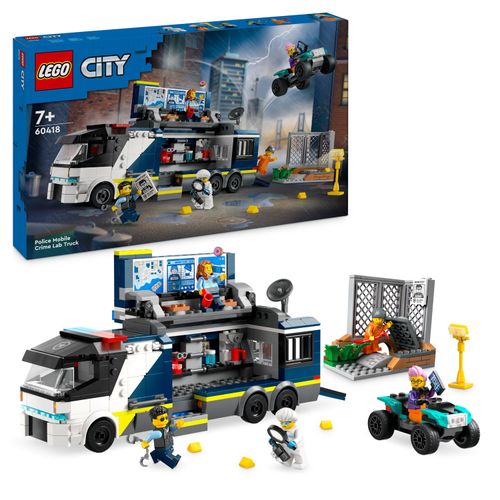 Lego City 60418 Camion laboratorio mobile della polizia | Confronta ...