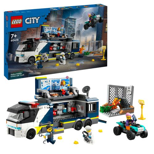 Lego City 60418 Camion laboratorio mobile della polizia | Confronta ...
