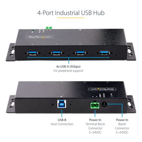 StarTech.com Hub USB 3.0 Industriale a 4 Porte | Confronta prezzi | Trovaprezzi.it