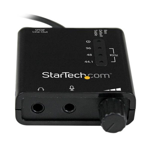 StarTech.com USB Stereo Audio Adapter External Sound Card w/ SPDIF ...