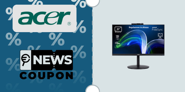 Miglior Coupon Acer del giorno: monitor CB272DBMIPRCX a soli 219€