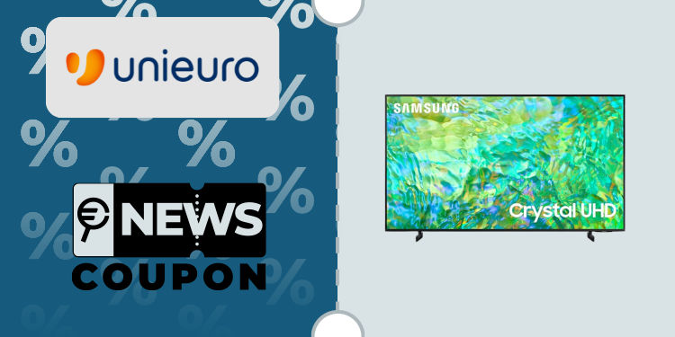 Miglior Coupon Unieuro del giorno: Samsung CU7170 50" (UE50CU7170UXZT ...