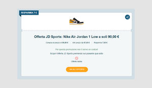 Miglior Coupon JD Sports del giorno: Nike Air Jordan 1 Low a soli 90€