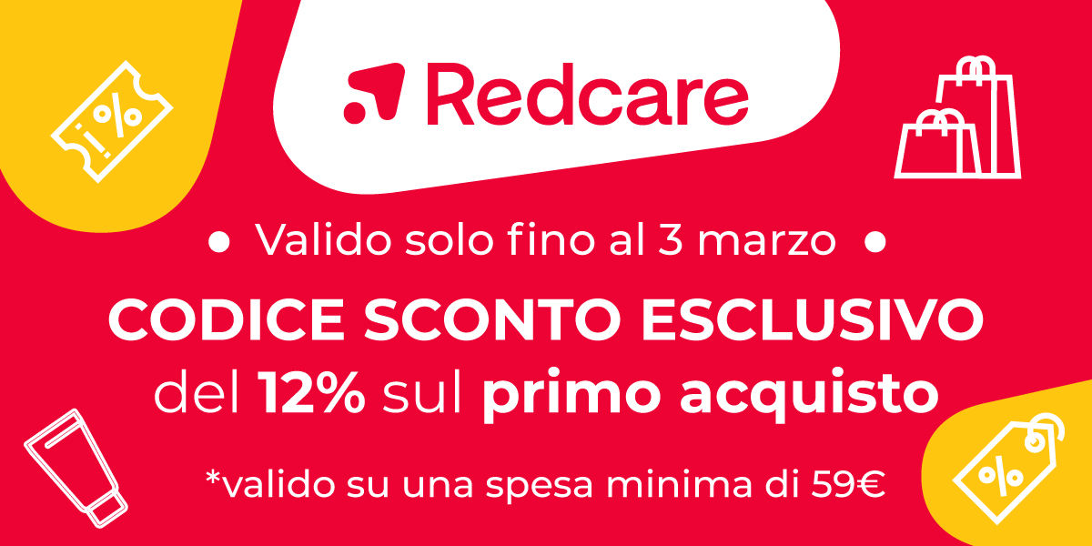Promozione Redcare: 12% di sconto sul primo acquisto