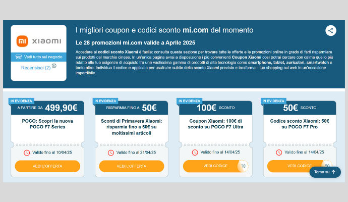 Coupon Xiaomi: 10% di sconto sulle TV