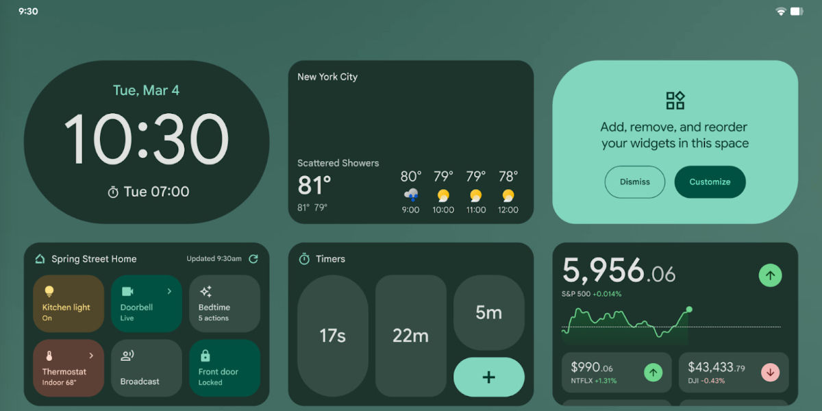 Diverse novità per i widget in arrivo su Android 16