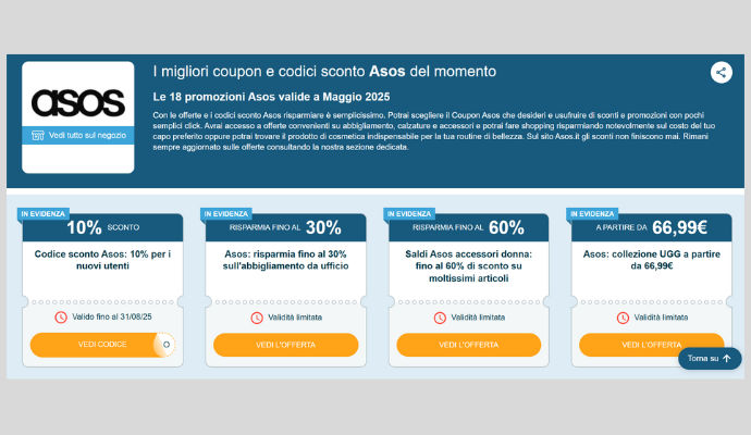 Asos: sconti fino al 30% sull'abbigliamento da ufficio