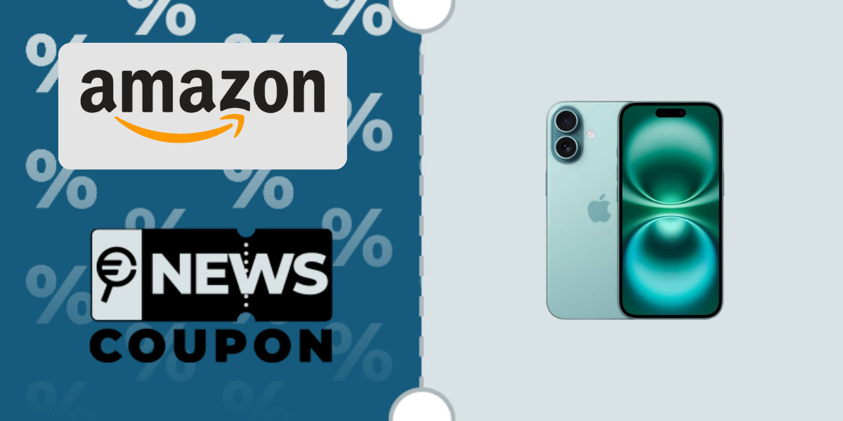 Il miglior Coupon Amazon del giorno: Apple iPhone 16 256GB a soli 849 euro