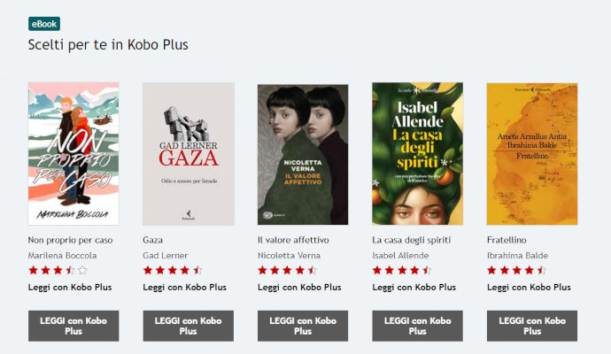 Kobo Plus: come funziona il servizio pera eBook e audiolibri