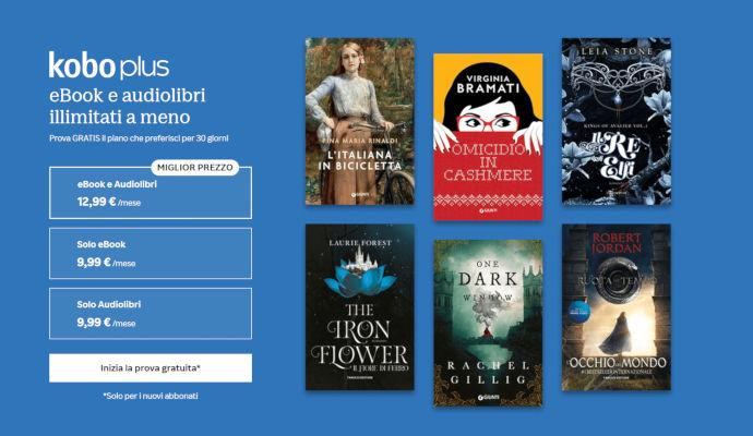 Kobo Plus: come funziona il servizio pera eBook e audiolibri