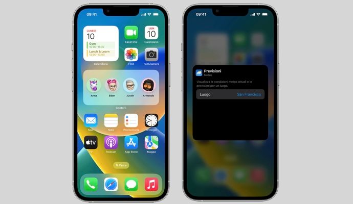 Come personalizzare i widget su iPhone