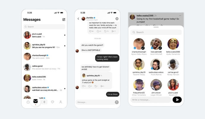 Threads aggiunge messaggi privati e la funzione Highlighter