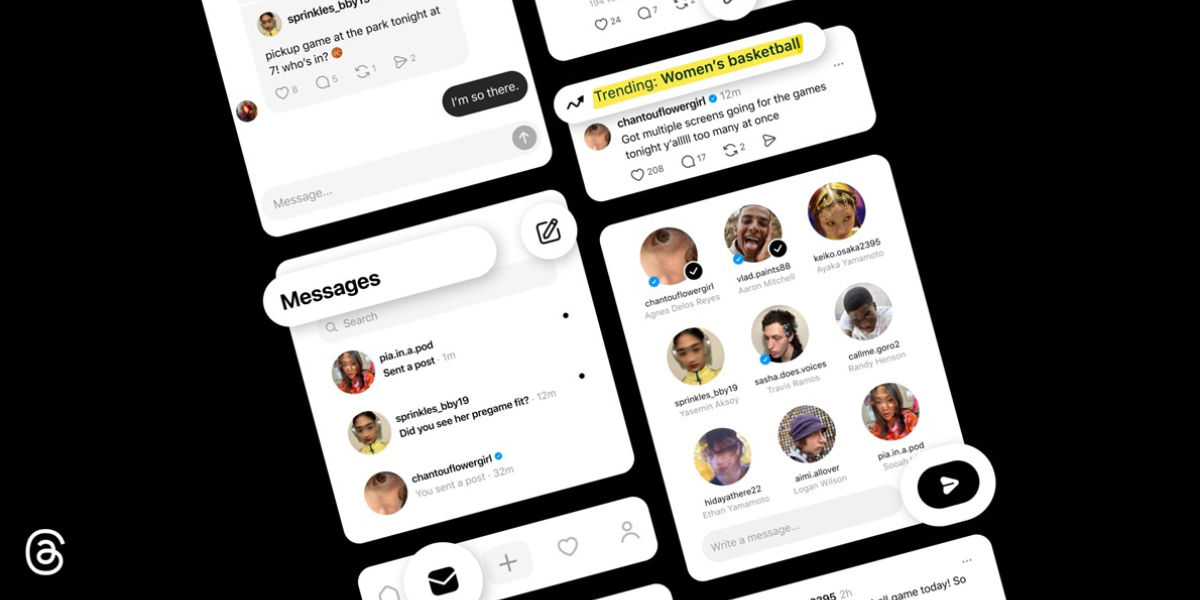 Threads aggiunge messaggi privati e la funzione Highlighter