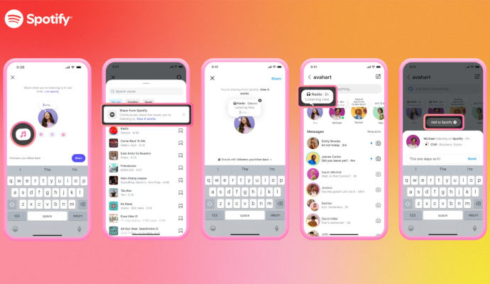Spotify migliora la condivisione dei brani su Instagram