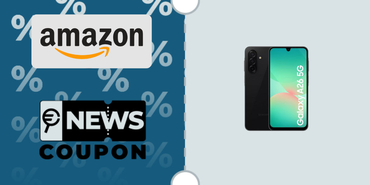 Il miglior Coupon Amazon del giorno: Samsung Galaxy A26 8GB / 256GB a ...