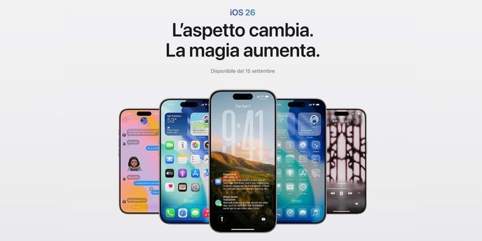 Apple: i nuovi OS 26 saranno disponibili dal 15 settembre