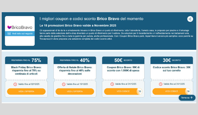 Black Friday Brico Bravo: sconti fino al 75%