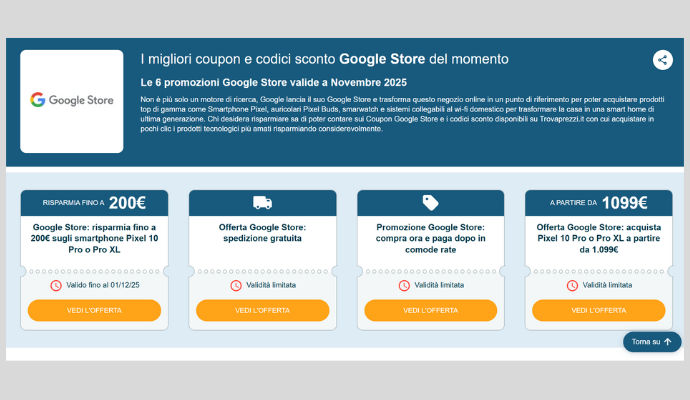 Risparmia fino a 200 euro su Google Pixel 10 Pro o Google Pro XL