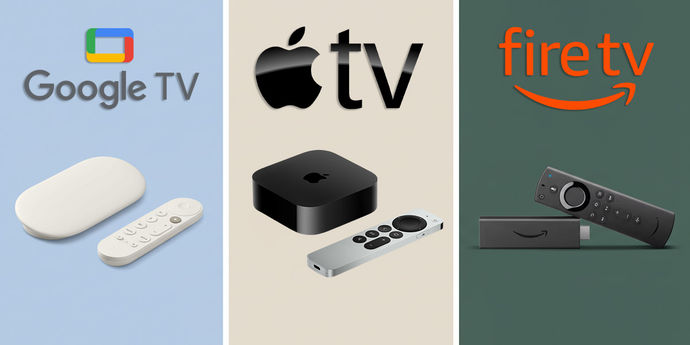 Come scegliere tra Google TV, Apple TV e Fire TV