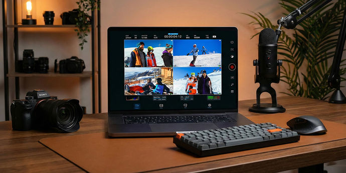 Controllare le riprese video di iPhone da Mac o iPad con Blackmagic Camera