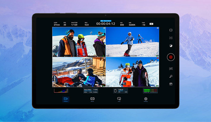 Controllare le riprese video di iPhone da Mac o iPad con Blackmagic Camera