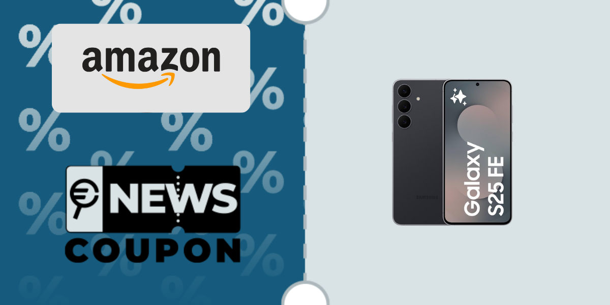 Il miglior coupon Amazon del giorno: Samsung Galaxy S25 FE 256GB a soli ...