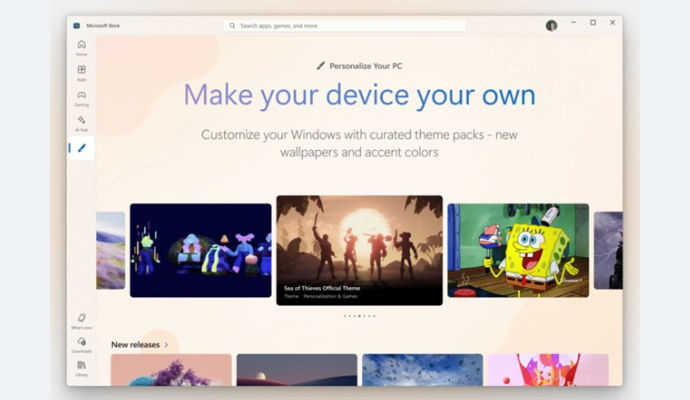 Microsoft Store: arriva la sezione dei Temi per Windows