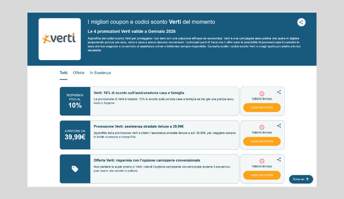 Verti: 10% di sconto sull'assicurazione casa e famiglia