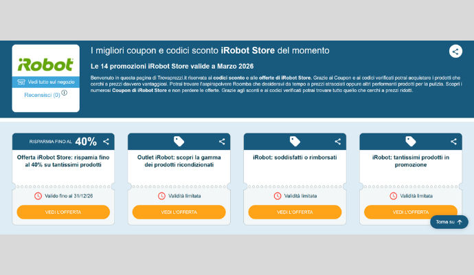 Promo iRobot Store: sconto di 300 euro su Roomba Plus 506 Combo con ...