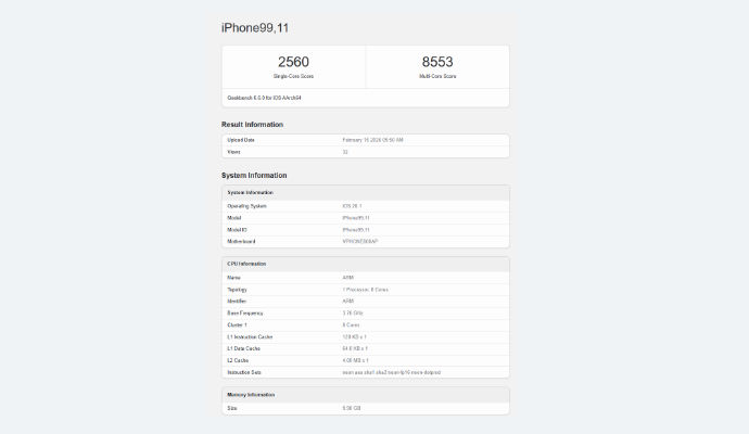 Benchmark rivelano la RAM del prossimo iPhone 17e?
