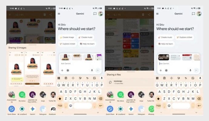 Google semplifica l'importazione di immagini e video in Gemini