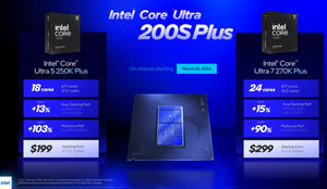 Intel svela i nuovi chip Core Ultra 250K Plus e 270K Plus