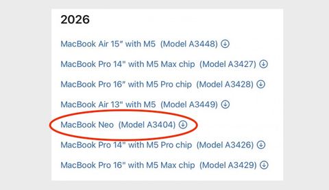MacBook Neo, questo sarebbe il nome del nuovo Mac colorato ed economico
