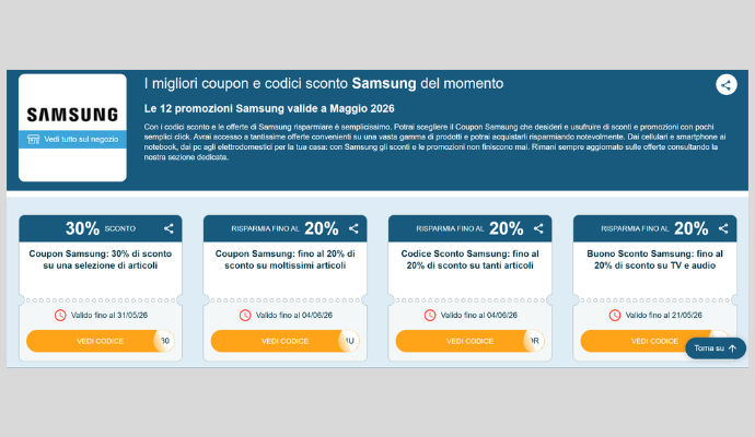 Promo Samsung: risparmia fino a 400 euro sulle TV