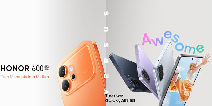Honor 600 vs Galaxy A57: quali sono le differenze?