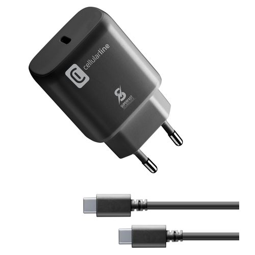 Cellularline USB-C Charger Kit Super Fast Charge PD 25W | Confronta ...
