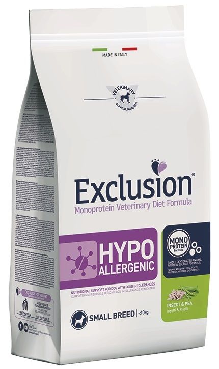 Exclusion Diet Hypoallergenic Small Cane (Insetti e Piselli) - secco | Confronta prezzi ...