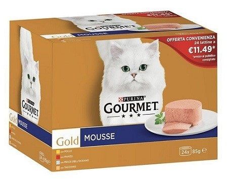 Purina Gourmet Gold Mousse Multipack - umido | Confronta prezzi ...