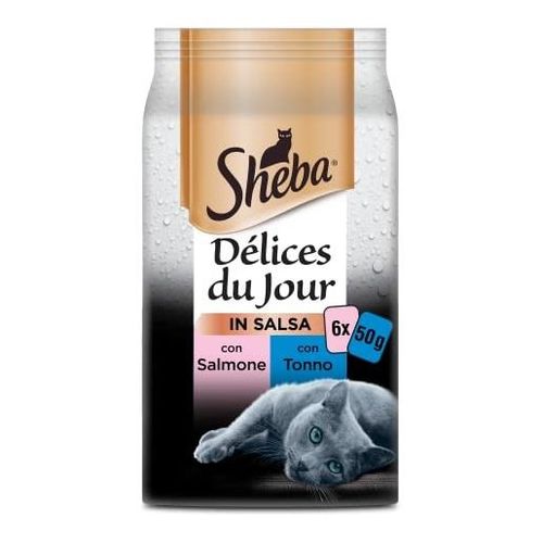 Sheba Délices Du Jour in Salsa - Salmone e Tonno | Confronta prezzi | Trovaprezzi.it