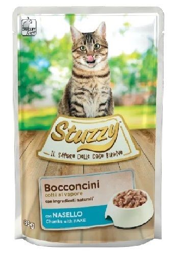 Stuzzy Cat Bocconcini al Vapore con Nasello - umido | Confronta prezzi | Trovaprezzi.it