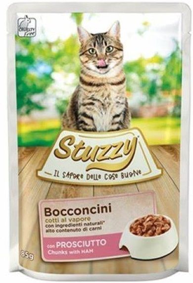 Stuzzy Cat Bocconcini al Vapore con Prosciutto - umido | Confronta prezzi | Trovaprezzi.it