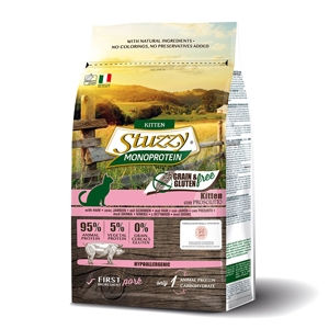 Stuzzy Cat Monoprotein Grain & Gluten Free Kitten (Prosciutto) - secco | Confronta prezzi ...