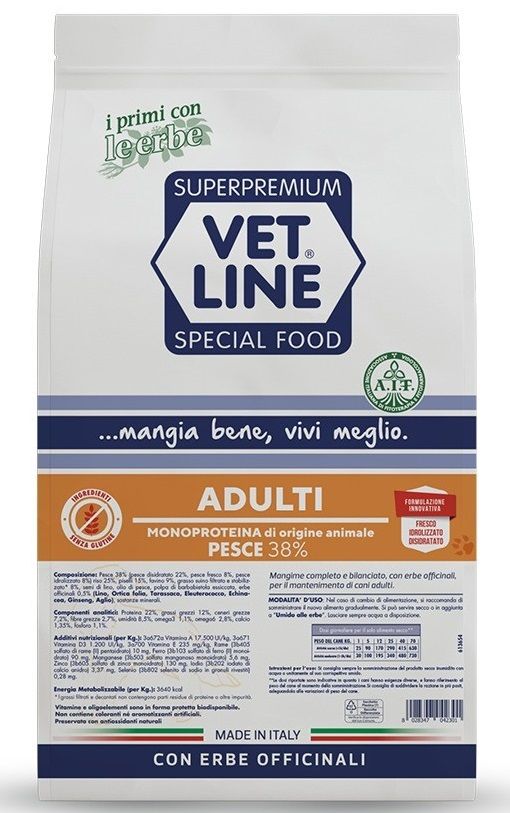 Vet Line Adulti Pesce - secco | Confronta prezzi | Trovaprezzi.it