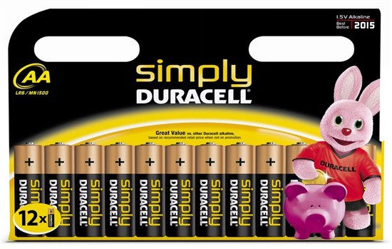 Duracell Simply AA (12 pz) | Confronta prezzi | Trovaprezzi.it