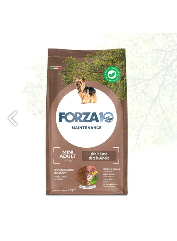 Forza10 Maintenance Mini Adult (Agnello e Riso) - secco 2Kg | Confronta prezzi | Trovaprezzi.it