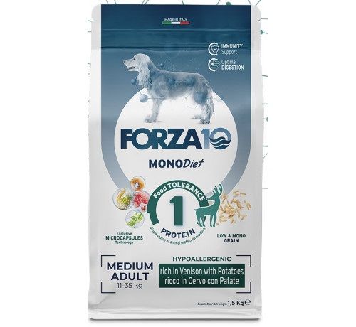 Forza10 Medium Diet Adult Cane (Cervo e Patate) - secco 12kg | Confronta prezzi | Trovaprezzi.it