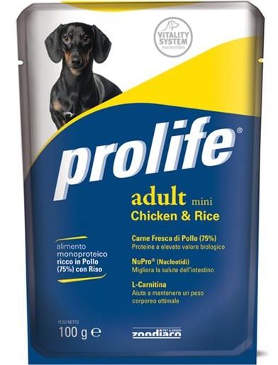 Prolife Pet Adult Mini Cane (Pollo e Riso) - umido 100g | Confronta prezzi | Trovaprezzi.it